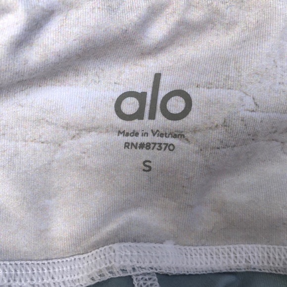 ALO Yoga | Pants & Jumpsuits | Alo White And Grey Yoga Pants S | Poshmark